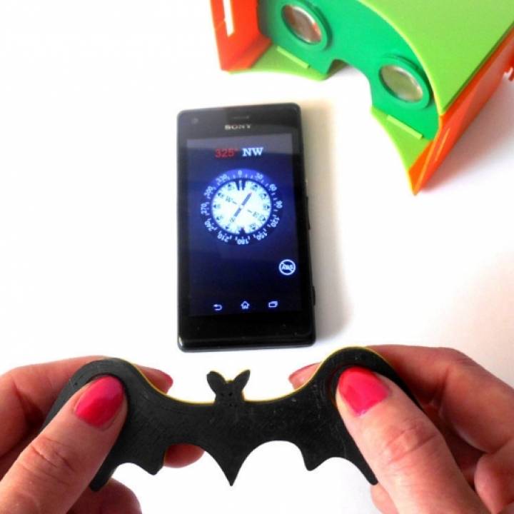 3D Printable Flying Bat - magnet joystick for Google Cardboard. by ...