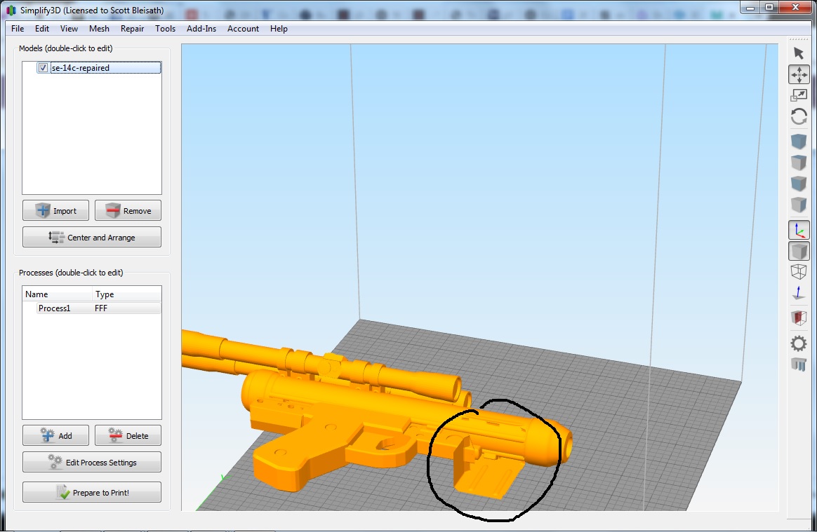 3D Printable SE-14C from Starwars and Starwars Battlefront by Saxon ...