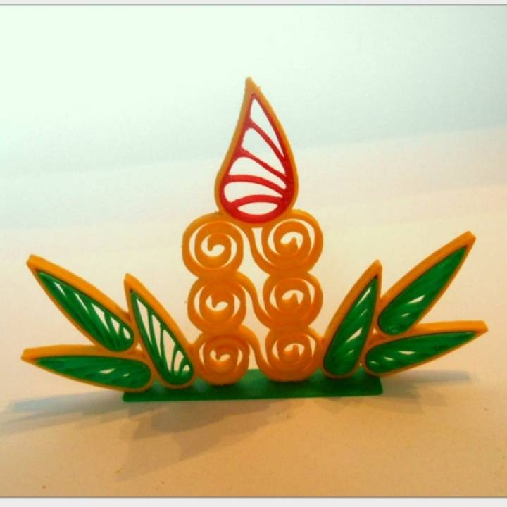 3D Printable Candle by Tetiana Bulgakova