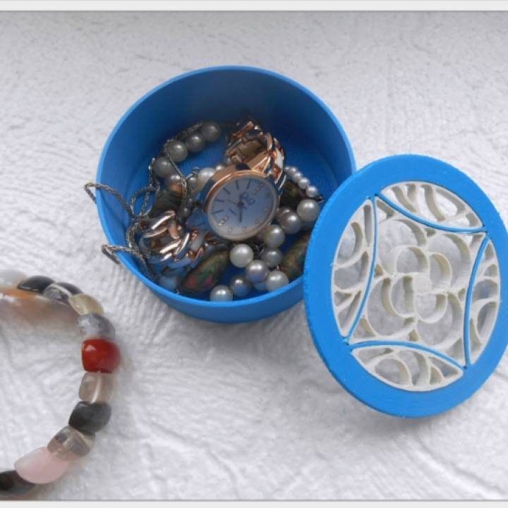 3D Printable Round box by Tetiana Bulgakova