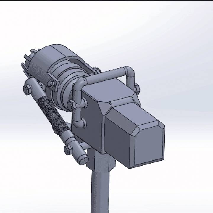 3D Printable Fallout 4 Super Sledge by Michael Daniel Miller