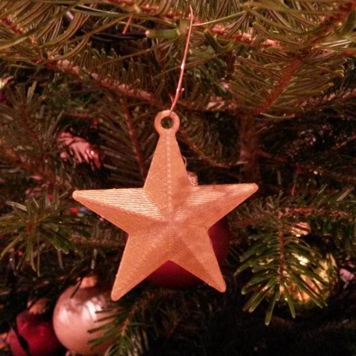 3D Printable Christmas Tree Star by Christoph