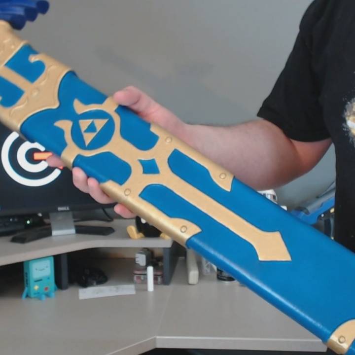 3D Printable Full Size Master Sword Sheath by Garrett Kearney