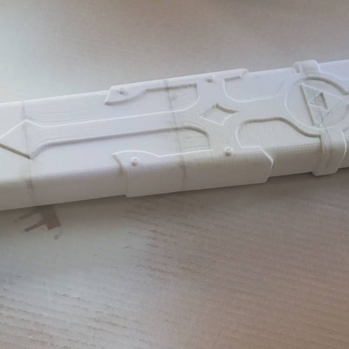 3D Printable Full Size Master Sword Sheath by Garrett Kearney