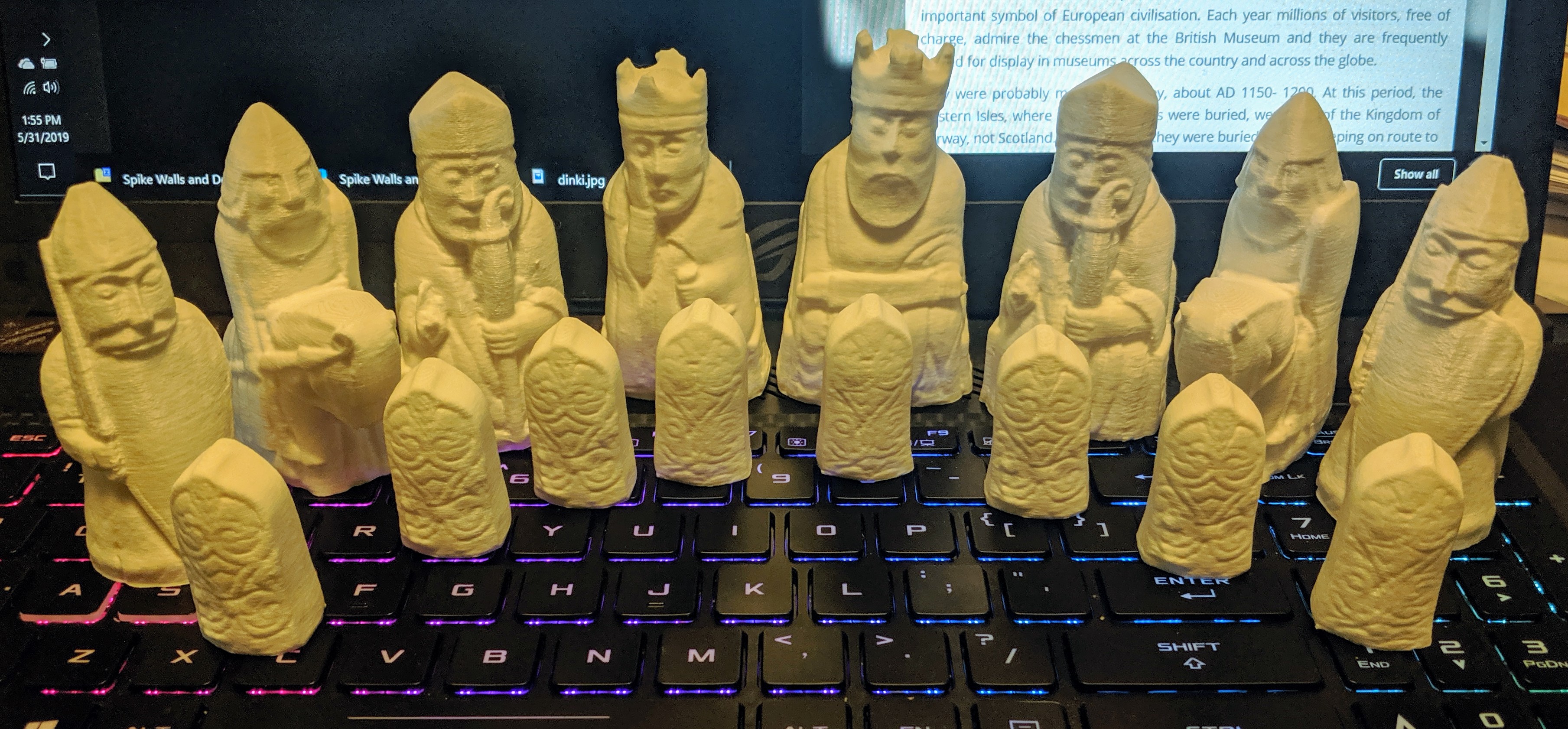 3D Printable The Lewis Chessmen at The National Museum of Scotland by ...