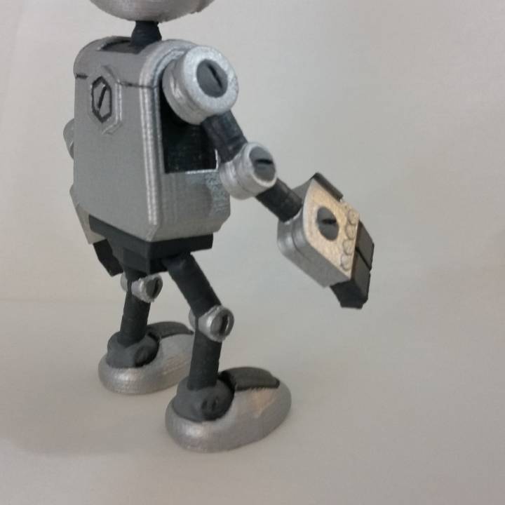 3D Printable Clank Figure - Ratchet & Clank by Garrett Kearney