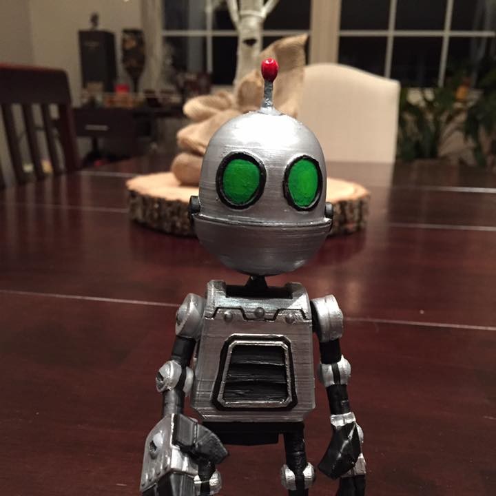 3D Print of Clank Figure - Ratchet & Clank by BrianOlson