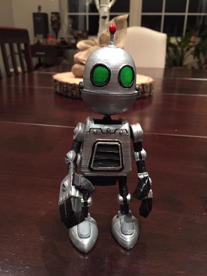 3D Printable Clank Figure - Ratchet & Clank by Garrett Kearney 3D Printable Clank Figure - Ratchet & Clank by Garrett Kearney