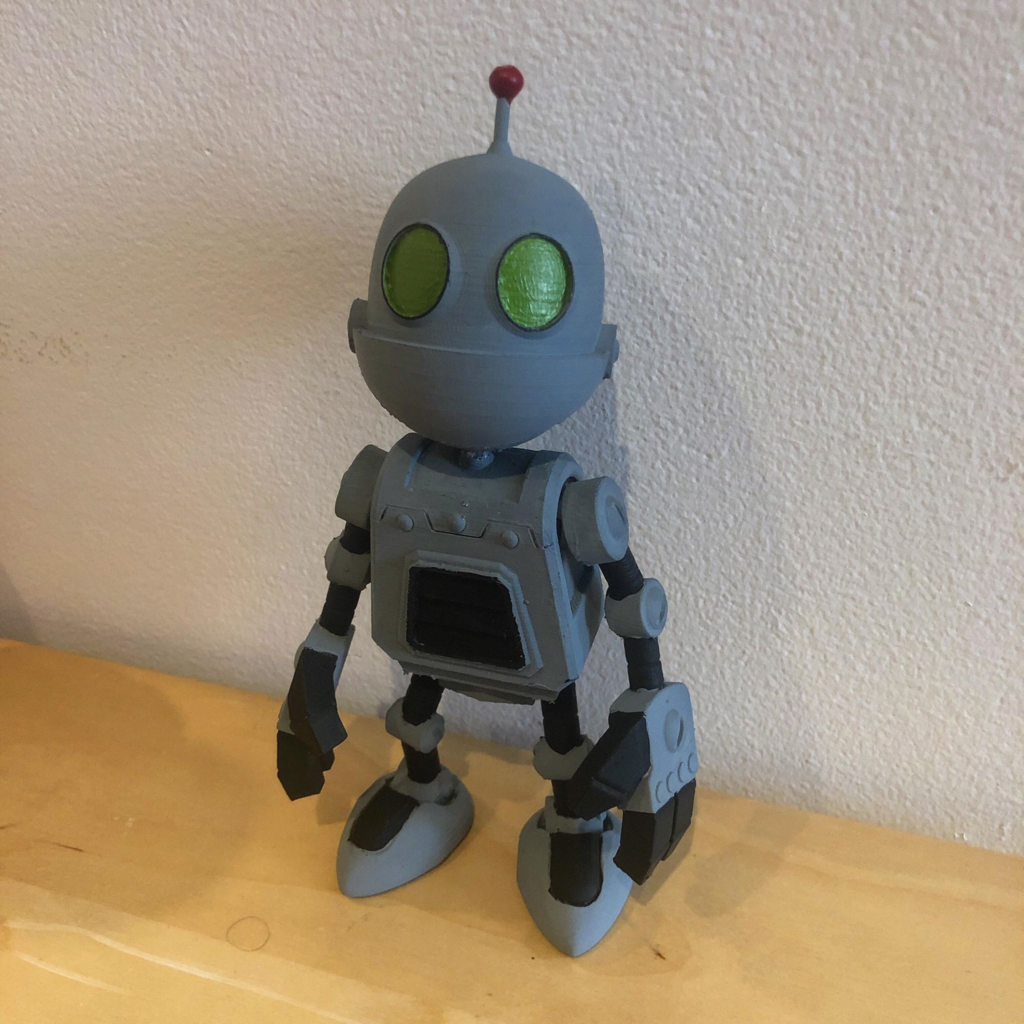 3D Printable Clank Figure - Ratchet & Clank by Garrett Kearney 3D Printable Clank Figure - Ratchet & Clank by Garrett Kearney