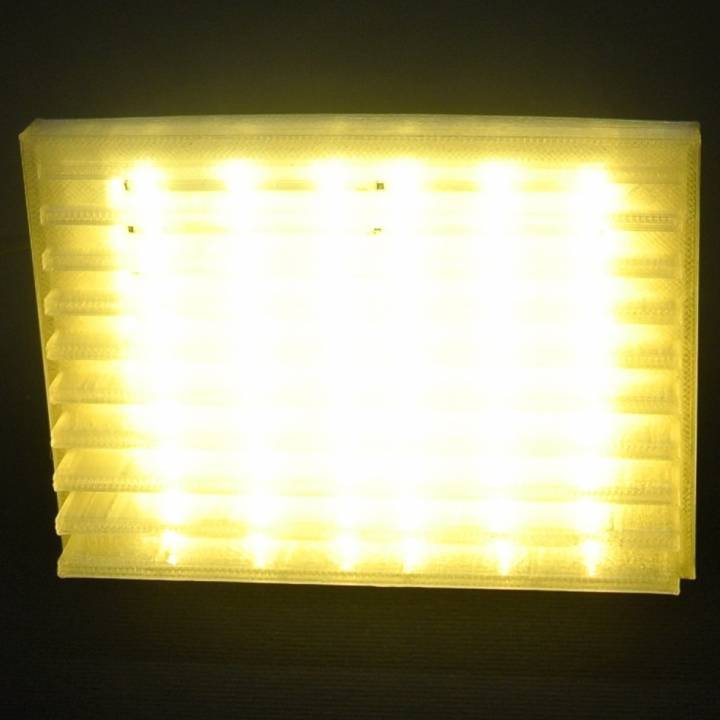 3D Printable Reflector with LED light by 3dprintdesigner