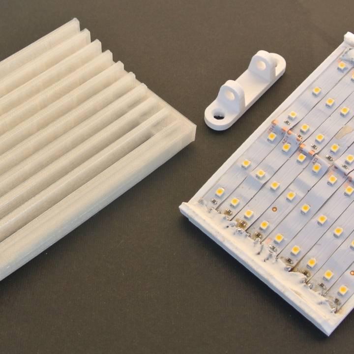 3D Printable Reflector with LED light by 3dprintdesigner
