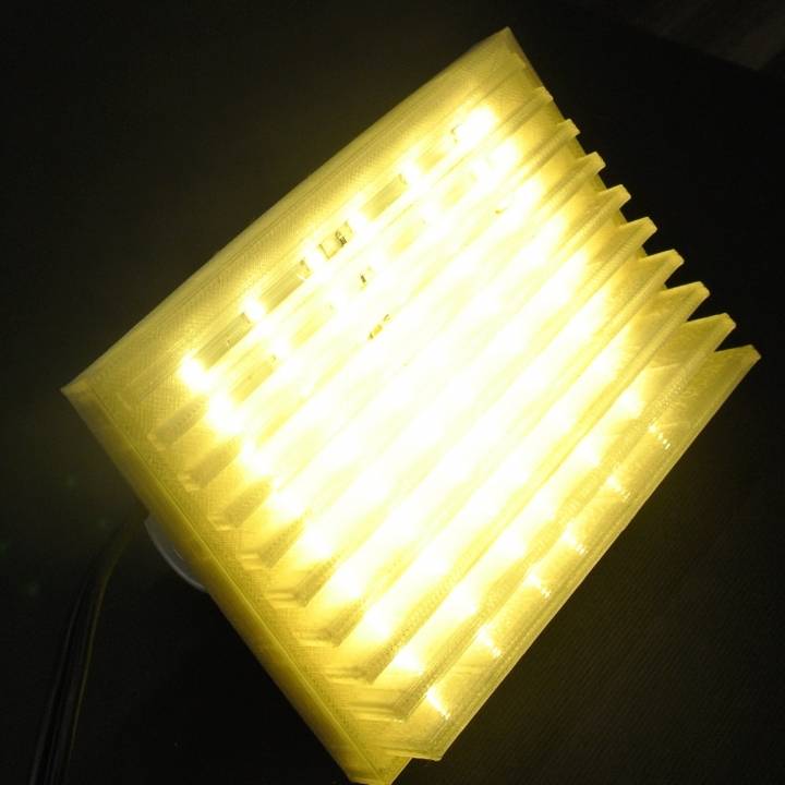 3D Printable Reflector with LED light by 3dprintdesigner