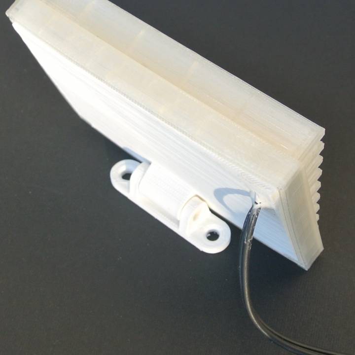 3D Printable Reflector with LED light by 3dprintdesigner