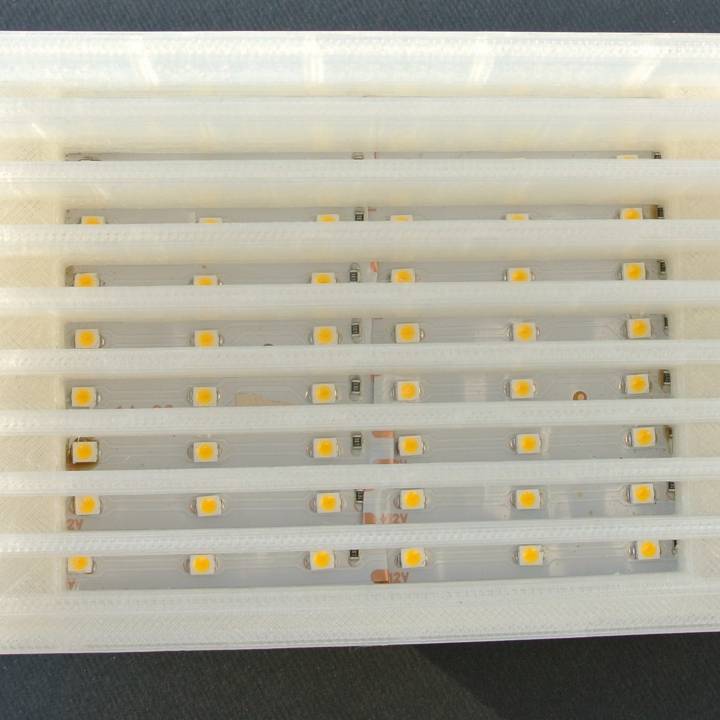 3D Printable Reflector with LED light by 3dprintdesigner