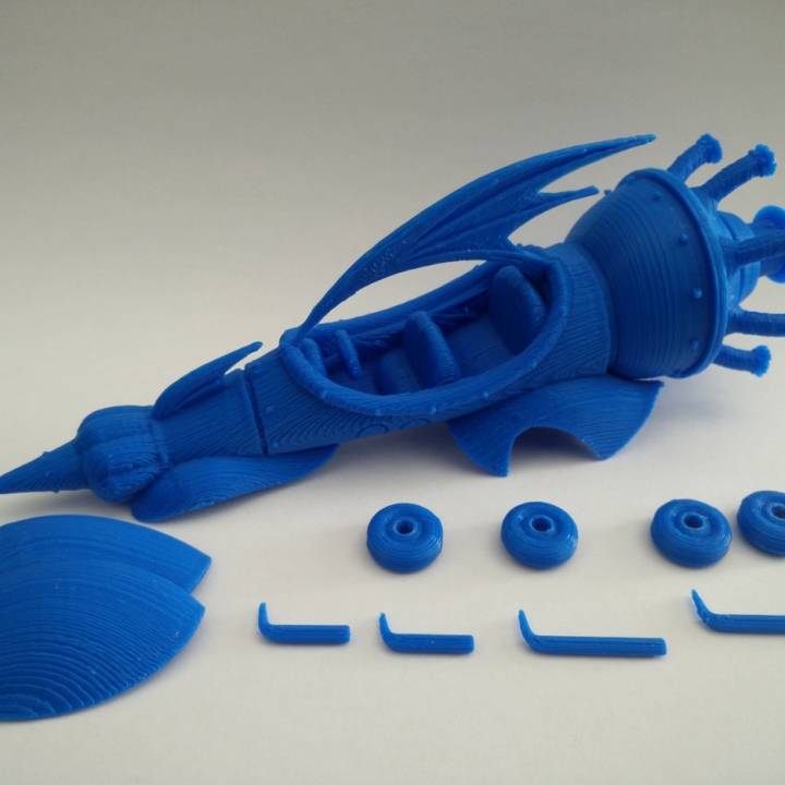 3D Printable Wacky Races - The Mean Machine by Vadim Drok