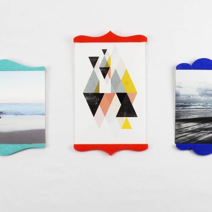 3D Printable Decorative Easy-Click Frames by Brignetti Longoni Design ...