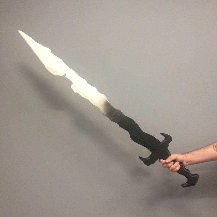 3D Printable Dreadfang Sword - Destiny by Kirby Downey