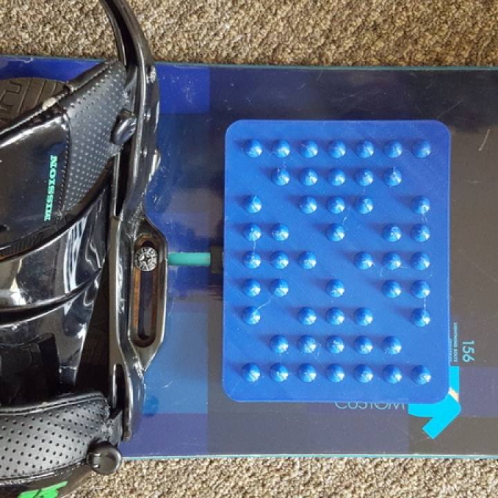 3D Printable Snowboard stomp pads by Stephen Heston