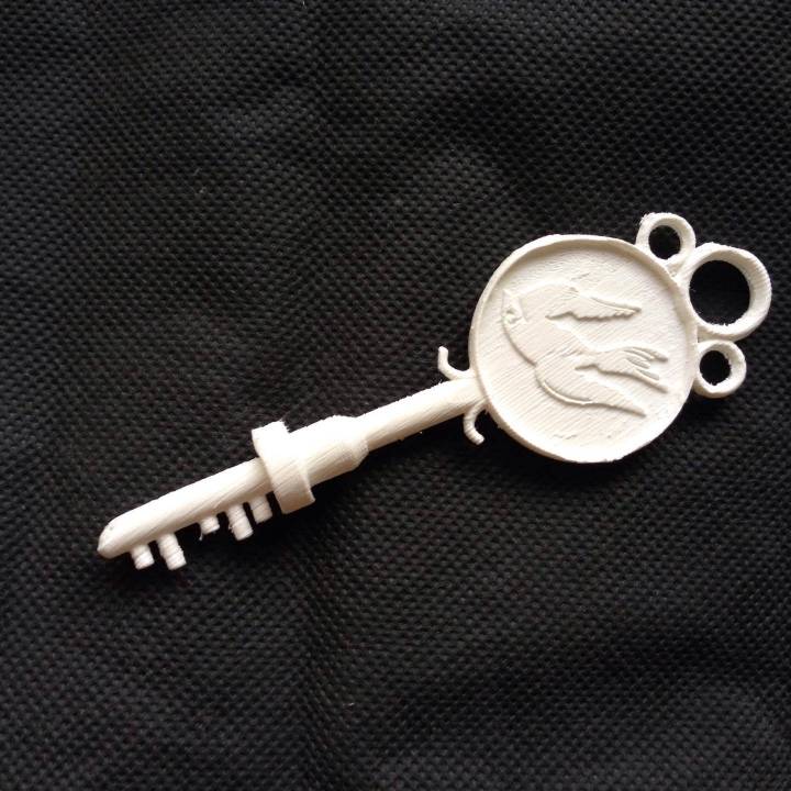 3D Printable Bioshock Infinite Key by Devin Gentner