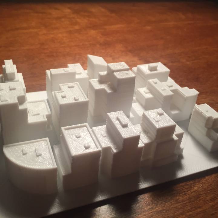 3D Printable City by Kyle Strougo