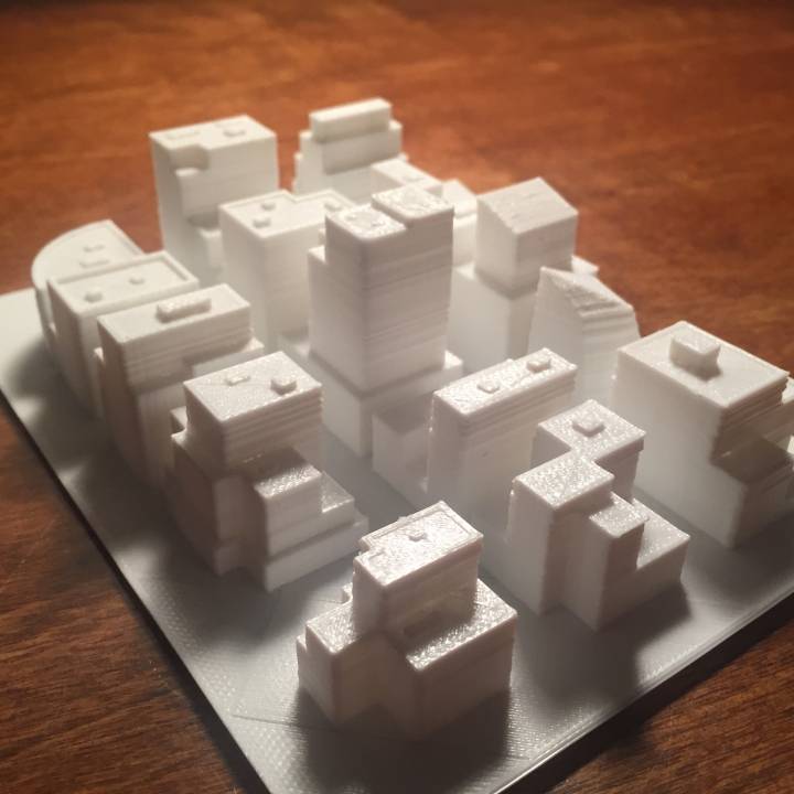 3D Printable City by Kyle Strougo