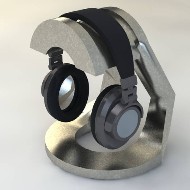 3D Printable Headphone stand by Saxon Fullwood