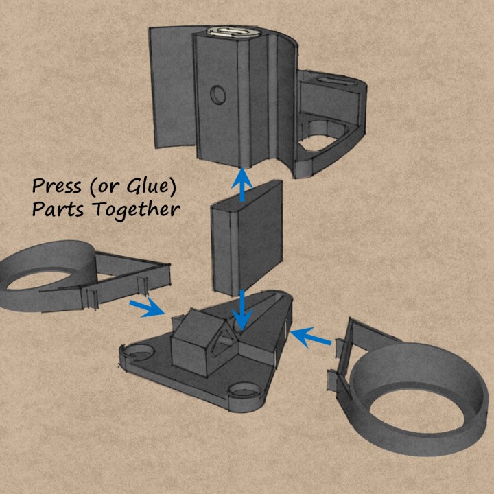 3D Printable Oculus Rift CV1 Stand (Version 2) by Jim Bob