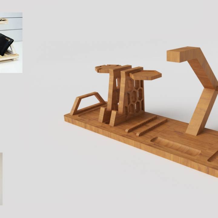 3D Printable ROCCAT Desk Set by Khaled Alkayed