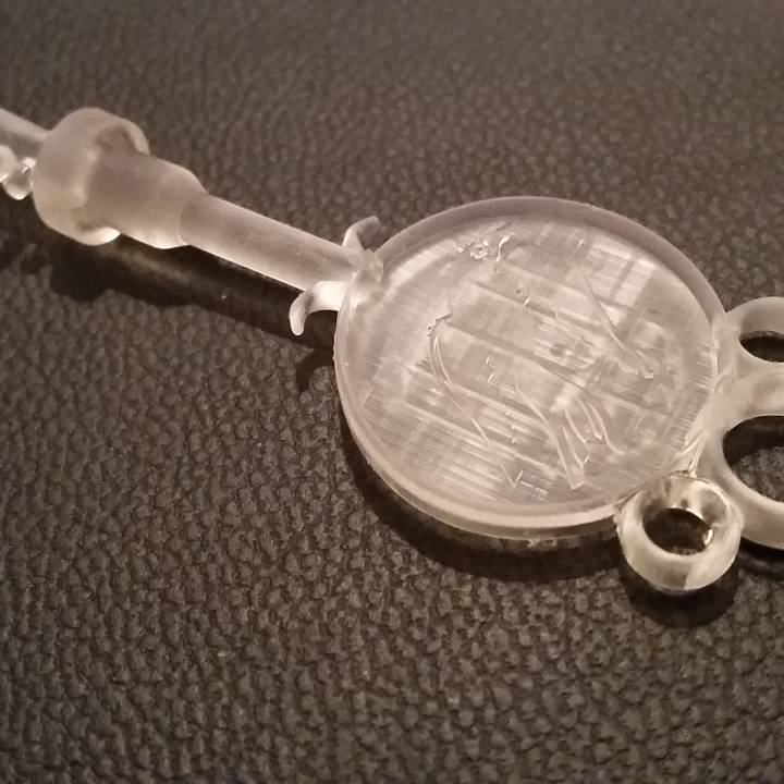 3D Printable Bioshock Infinite Key by Devin Gentner