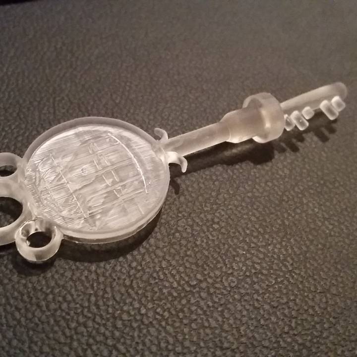 3D Printable Bioshock Infinite Key by Devin Gentner