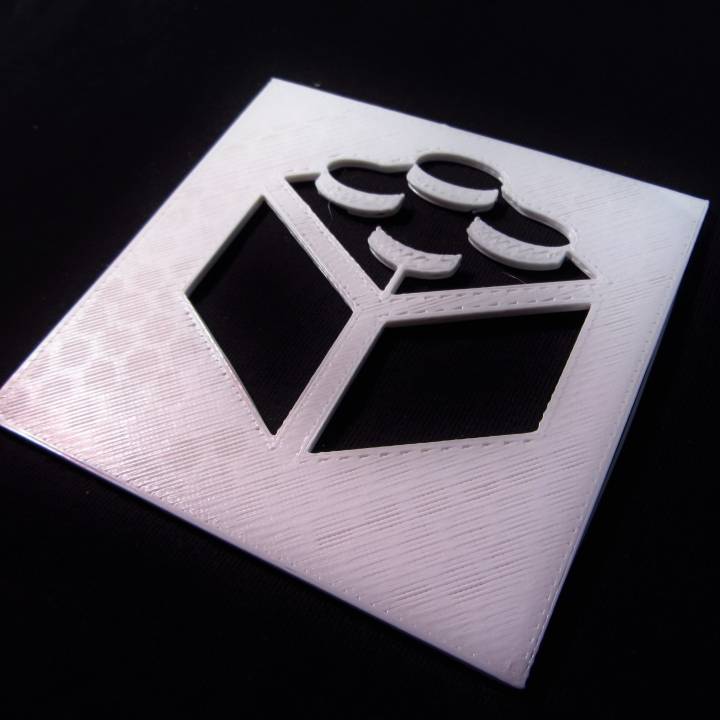 3D Printable Logo lego (stencil) by Den Tselischev