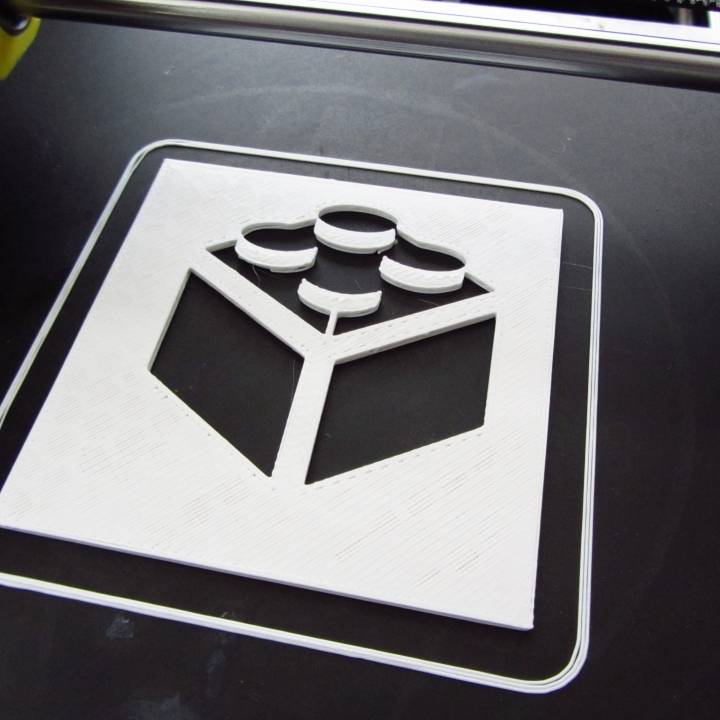 3D Printable Logo lego (stencil) by Den Tselischev