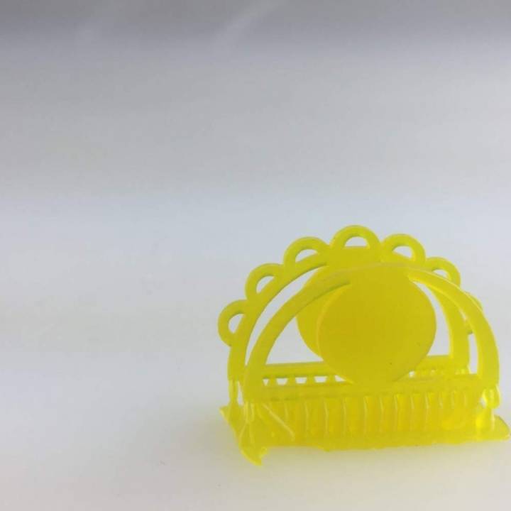 3D Printable D Shape Pendant by Genevieve Schwartz