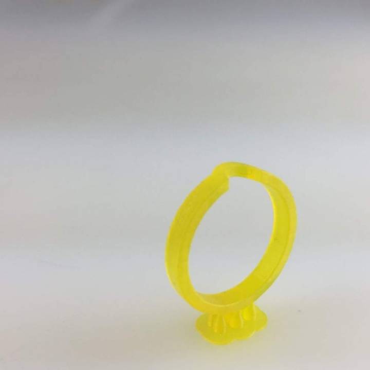 3D Printable D Ring - Men's by Genevieve Schwartz