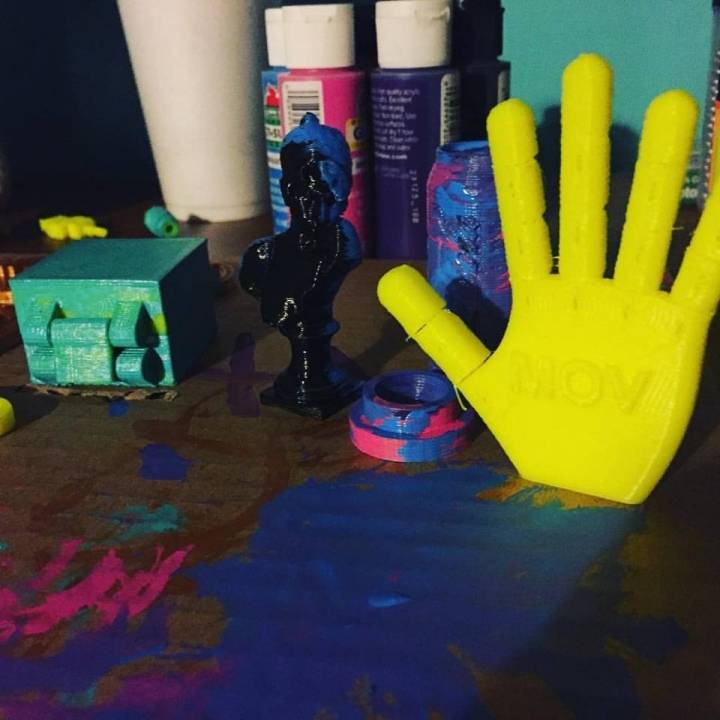 3D Printable MOV X Zircon Venturez Robo Hand by Chris Hulin