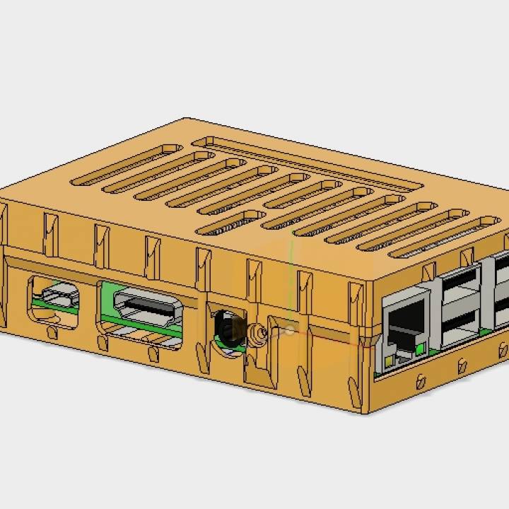 3D Printable Raspberry Pi 3 Case by Graham