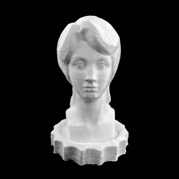 3D Printable A Female Portrait at MUZEON, Moscow by Scan The World