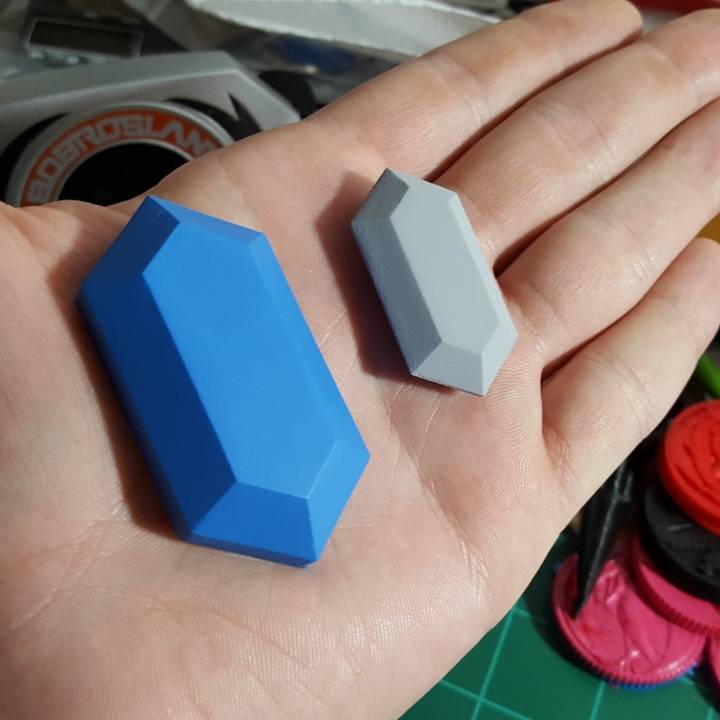 3D Printable Legend of Zelda Rupee by Charles Roland