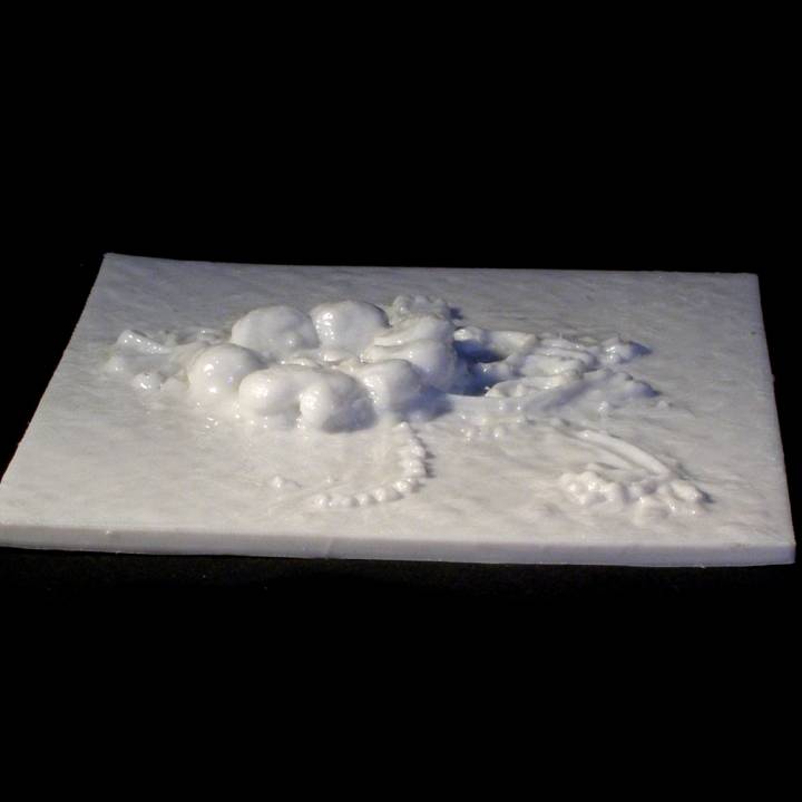 3D Printable Small Flower Painting - Eugenia Perdue by Scan The World