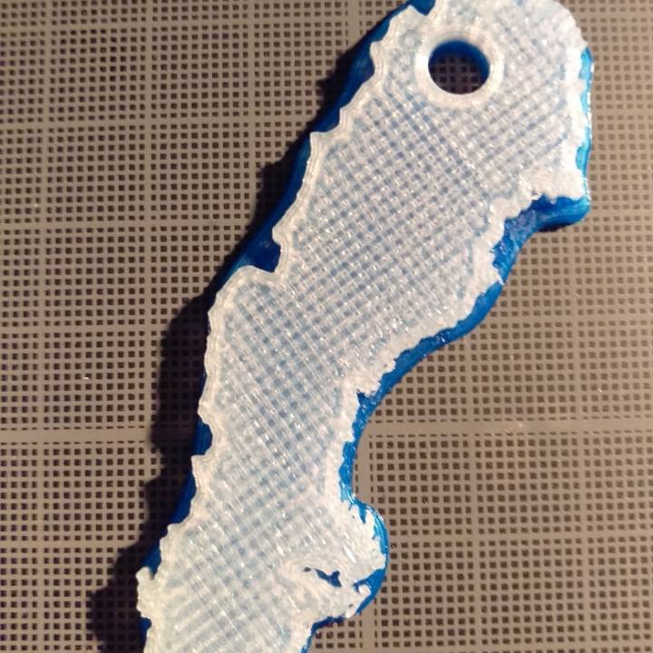 3D Printable Sweden keychain by Pierre GEFFROY