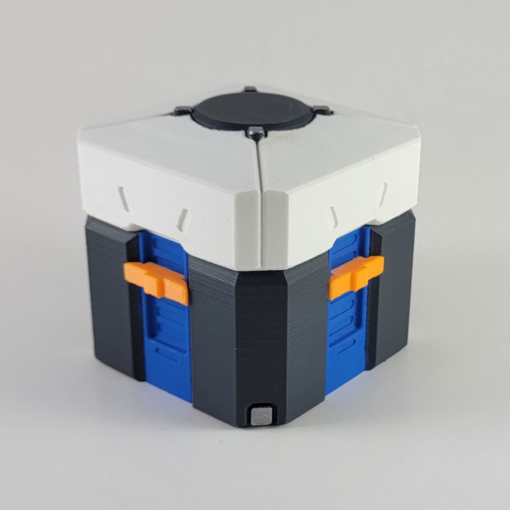 3D Print of Overwatch Loot Box by Game Knights Guild
