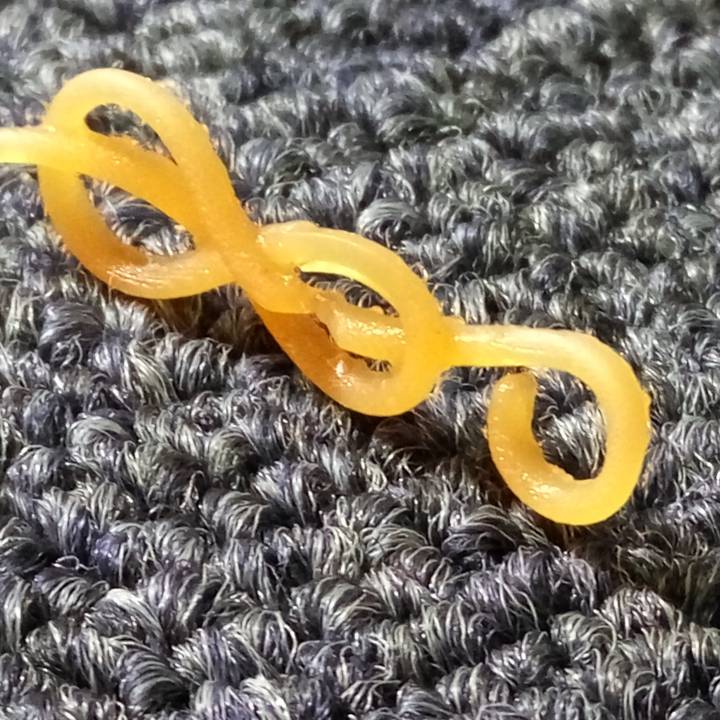 3D Printable Infinity charm by Bogdan Dowlaszewicz