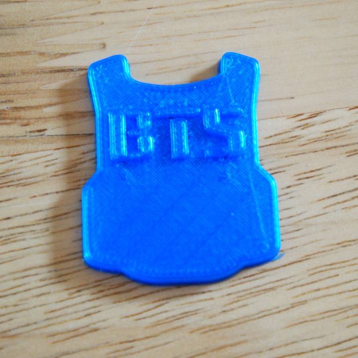 3D Printable BTS (Bangtan Boys) Badge by Roxanne Braam