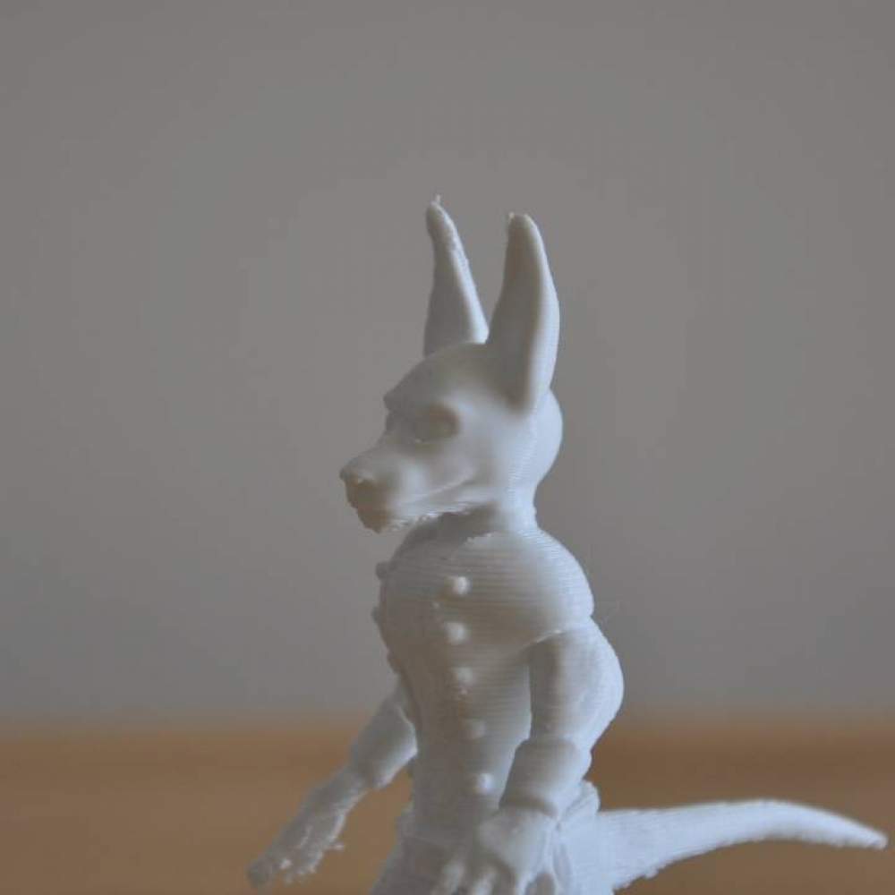 3D Printable Furry Fox by Marco Romano