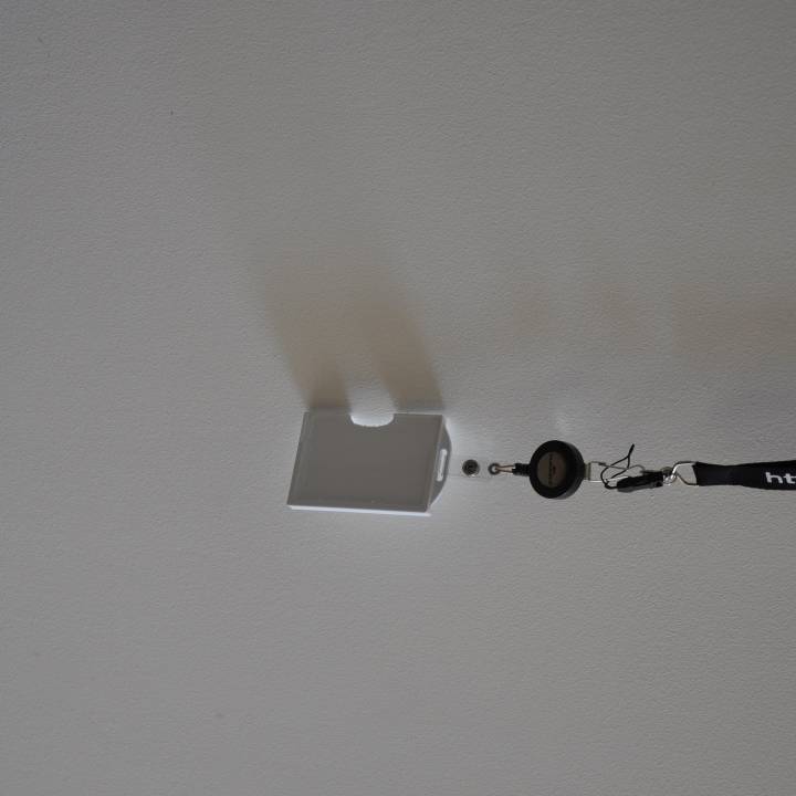 3D Printable Double ID badge holder by Mike DeHate