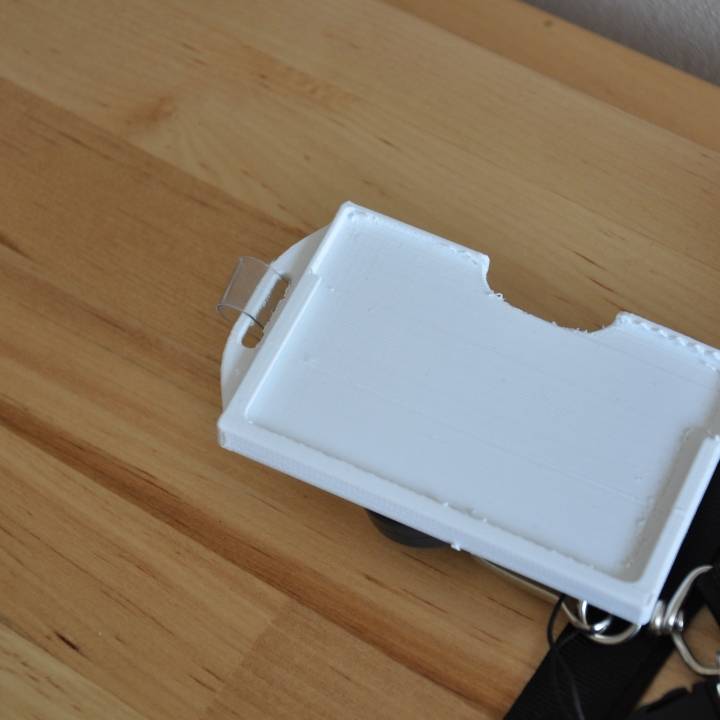 3D Printable Double ID badge holder by Mike DeHate