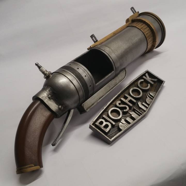 3D Printable Bioshock - Grenade Launcher by Daniel Lilygreen