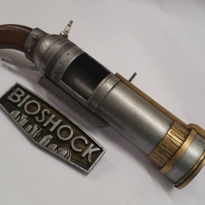 3D Printable Bioshock - Grenade Launcher by Daniel Lilygreen