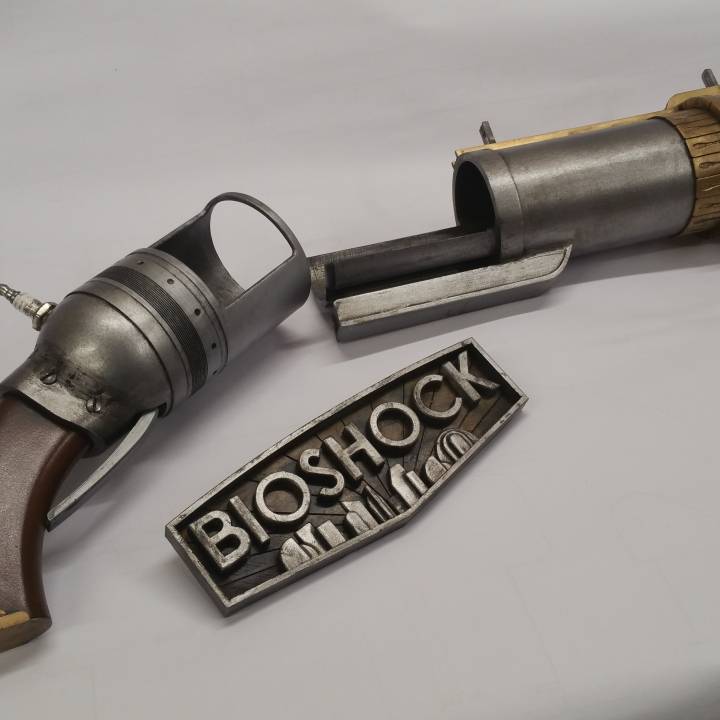 3D Printable Bioshock - Grenade Launcher by Daniel Lilygreen