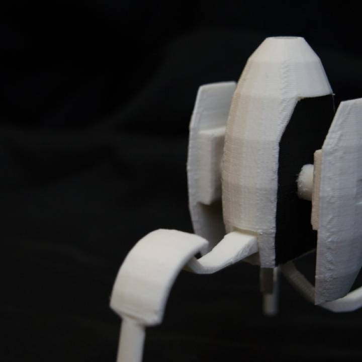 3D Printable Portal Turret (snap-in legs) by 3D Central